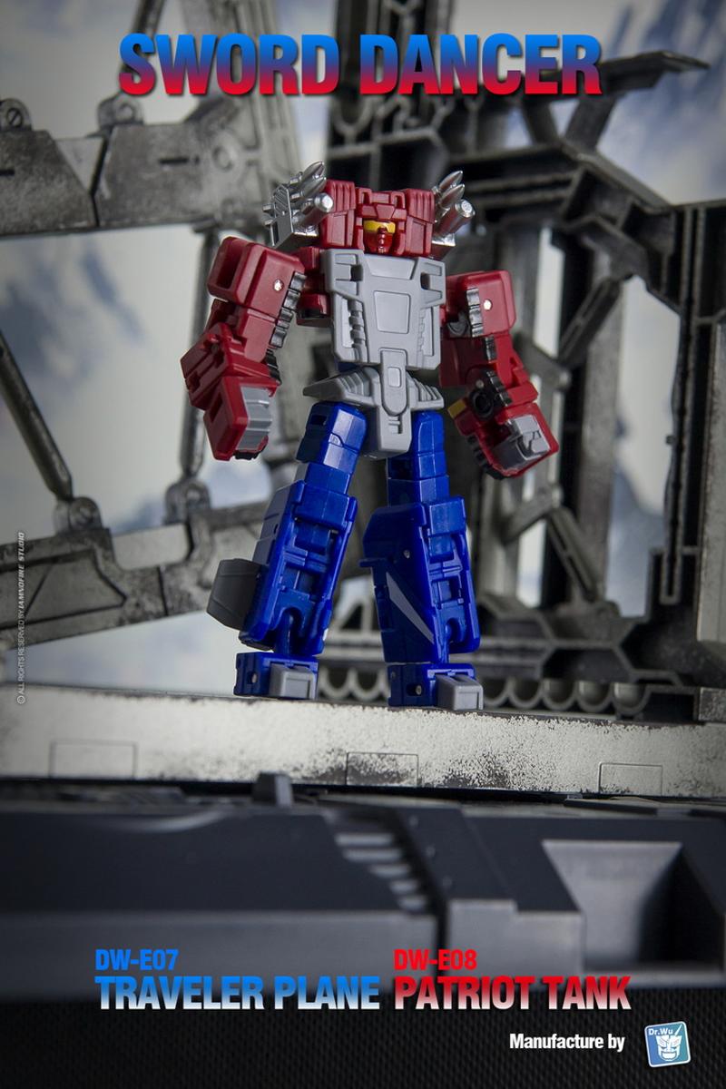 Transformer Dr.Wu DW-E07 E08 Sword Dancer Slamdance Toy Color Version
