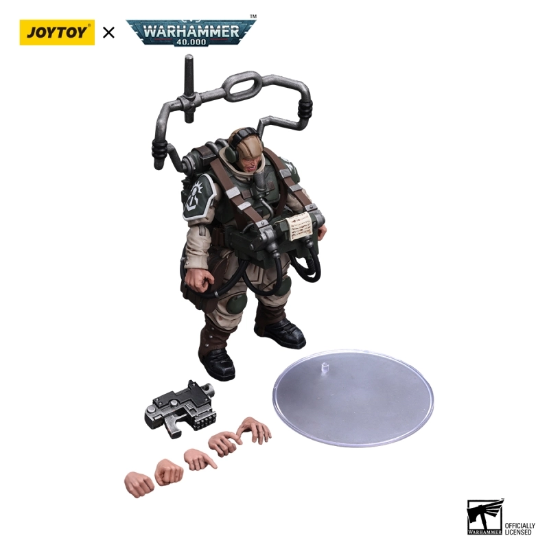 JOYTOY Warhammer 40K Astra Militarum Cadian Command Squad Veteran with ...