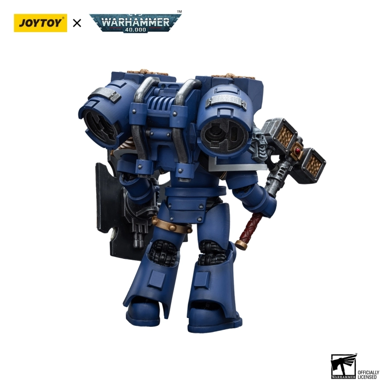 JOYTOY Warhammer 40K Ultramarines Vanguard Veteran with Thunder Hammer ...
