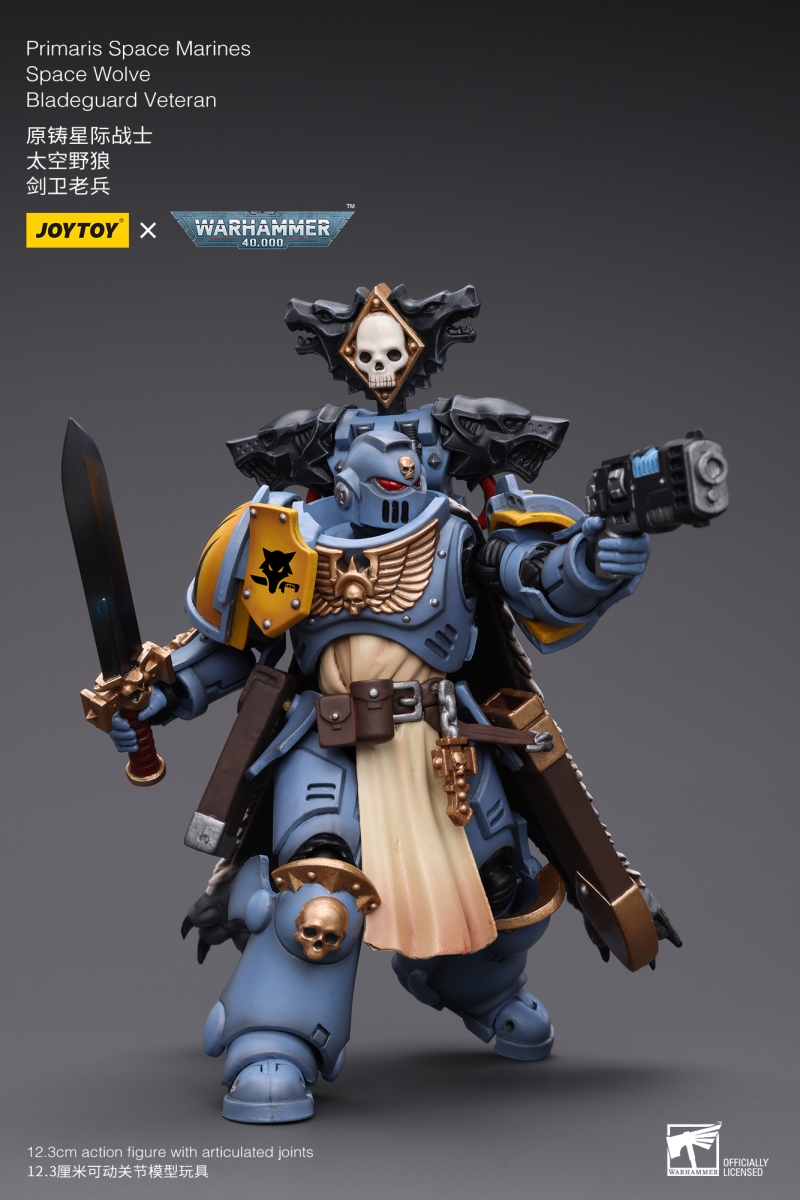 JOYTOY Warhammer 40K Primaris Space Marines Space Wolves Bladeguard ...