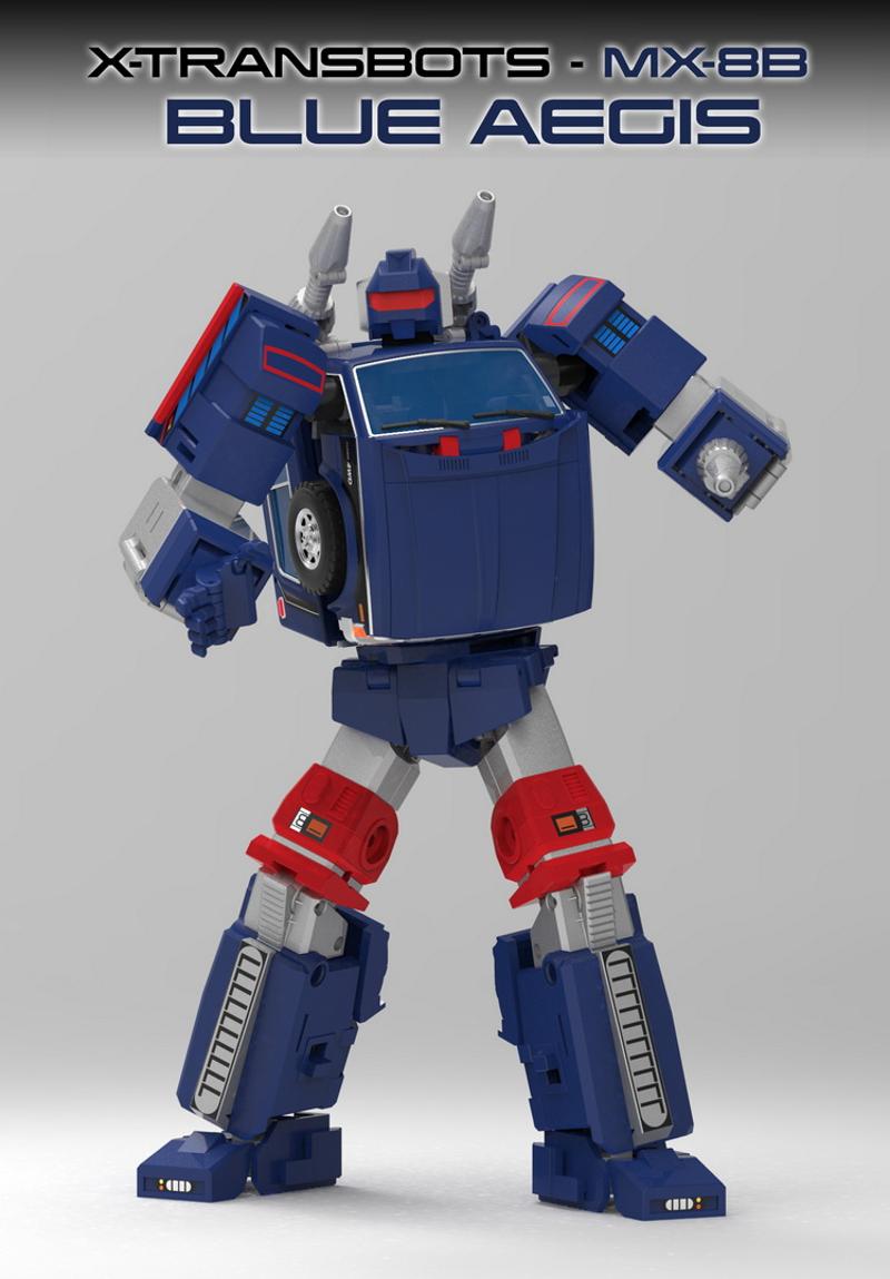 Transformer X-Transbots MX-8B Blue Aegis Shattered Glass Trailbreaker