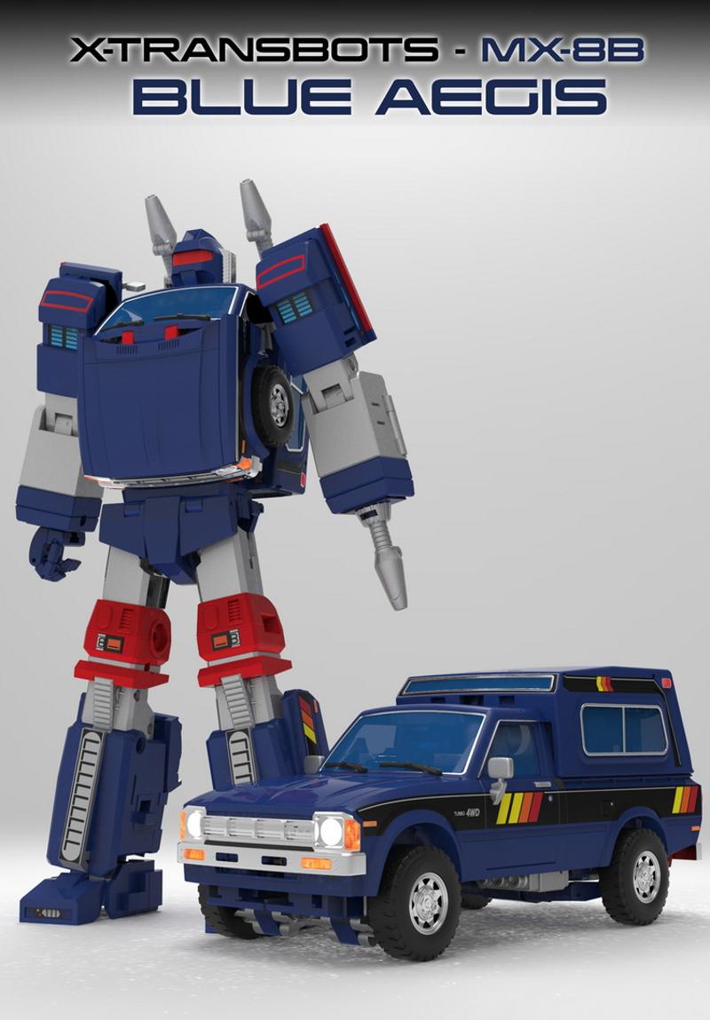 Transformer X-Transbots MX-8B Blue Aegis Shattered Glass Trailbreaker