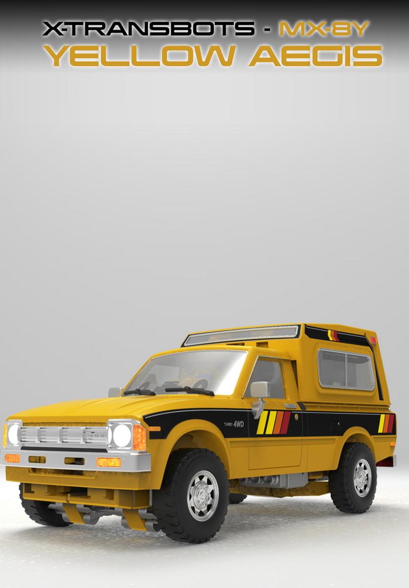 Transformer X-Transbots MX-8Y Yellow Aegis Trailbreaker