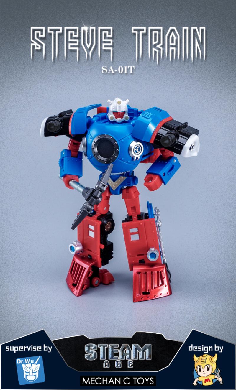 Transformer Mech Fans Toys MFT SA-01T Steam Age Steve Train