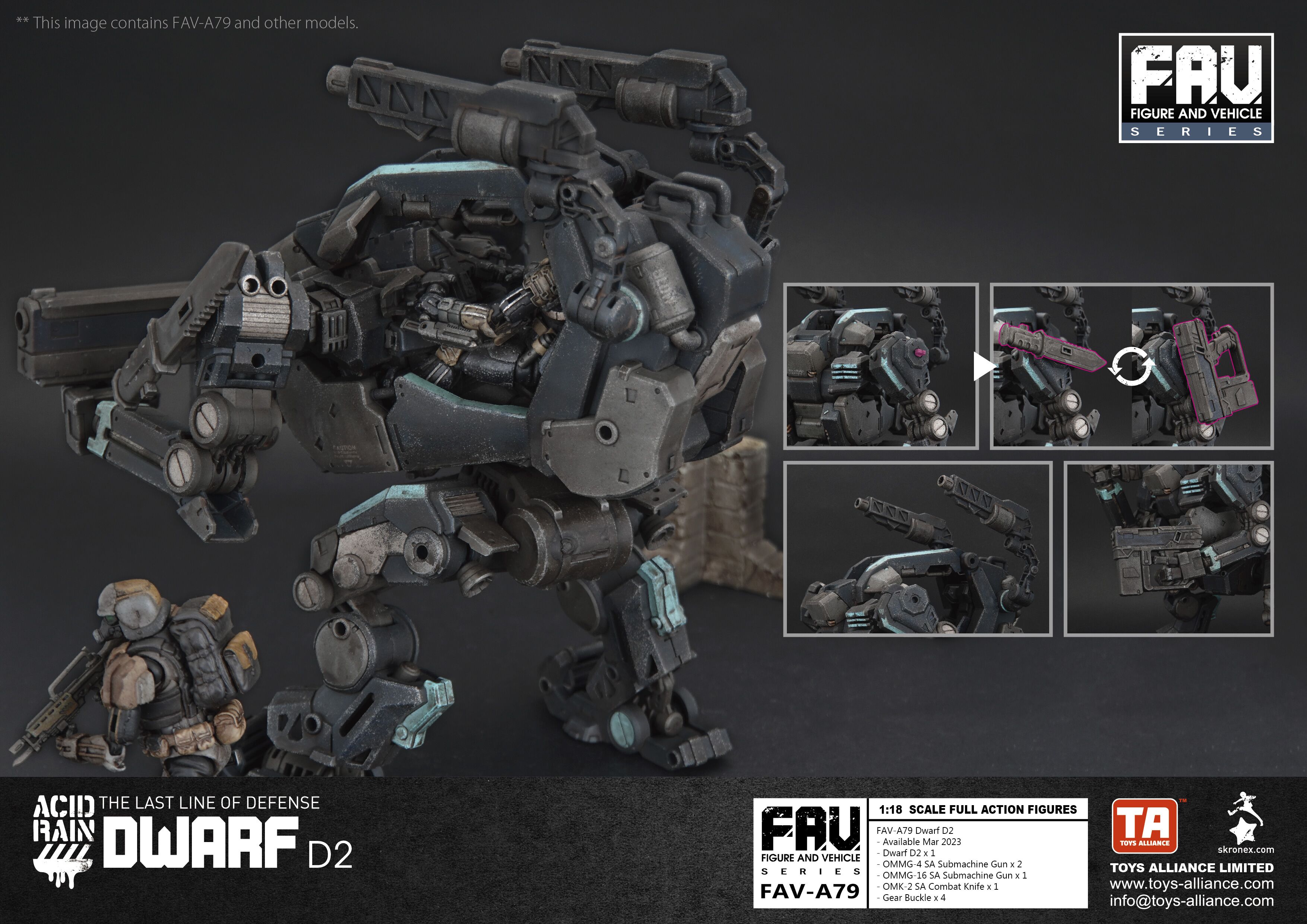 Acid Rain FAV-A79 Dwarf D2 action figure