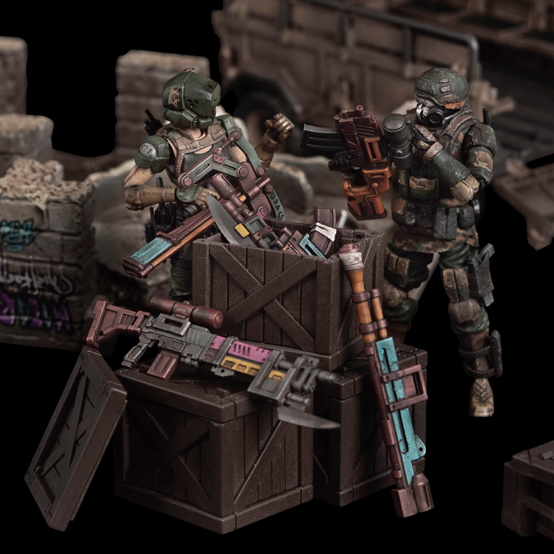 Acid Rain FAV-AP16 Soil Ghost Hidden Sands Weapon Set A action figure