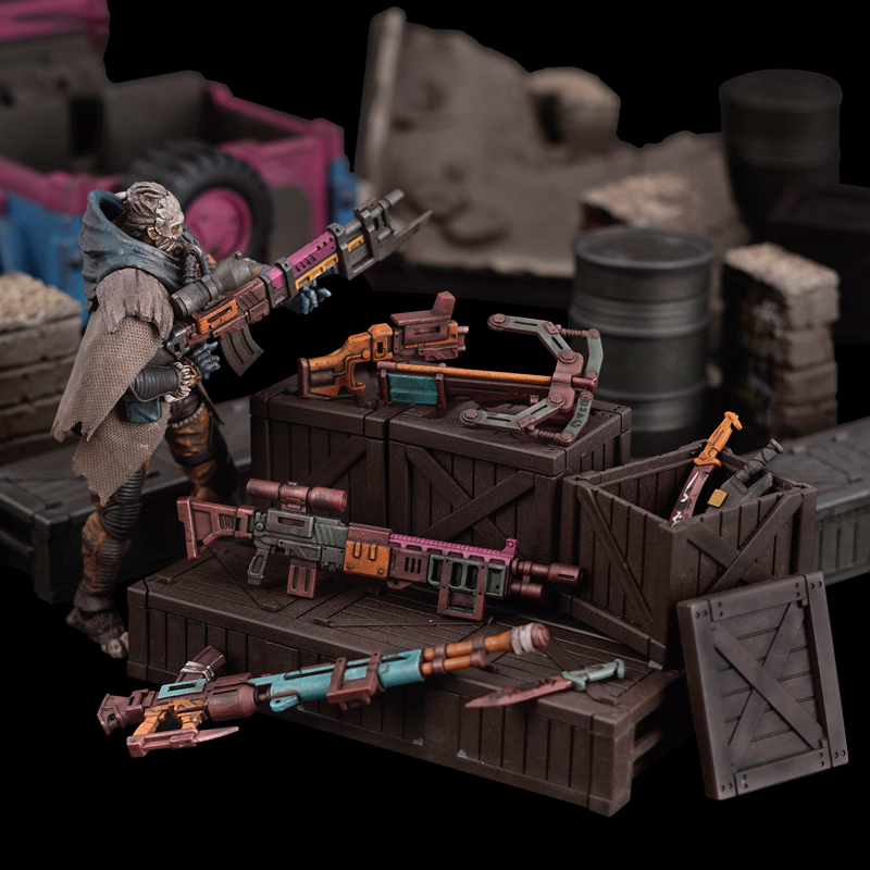Acid Rain FAV-AP16 Soil Ghost Hidden Sands Weapon Set A action figure