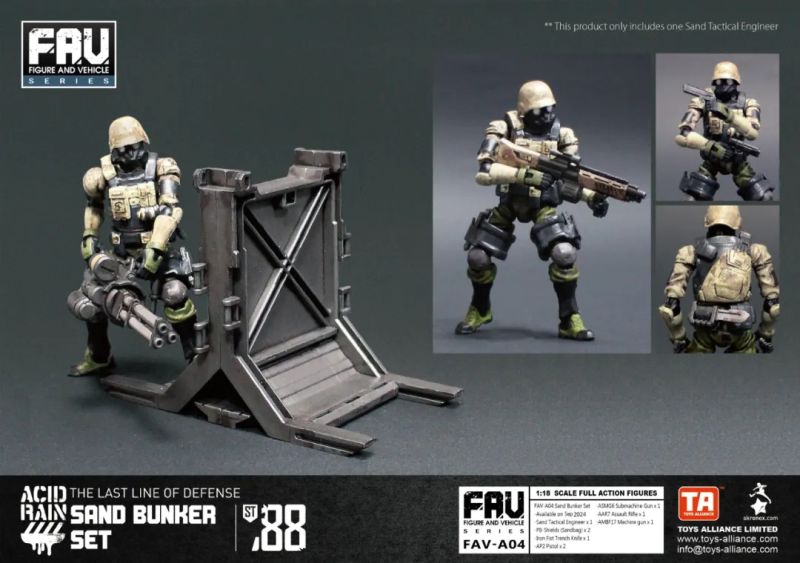 Acid Rain FAV-A04 Sand Bunker Set action figure