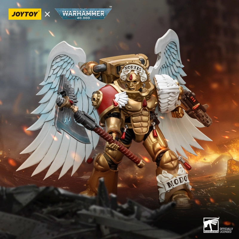 JOYTOY Warhammer 40k Blood Angels Sanguinary Guard with Encarmine Axe ...