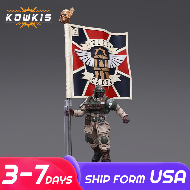 JOYTOY Warhammer 40K Astra Militarum Cadian Command Squad Veteran with ...