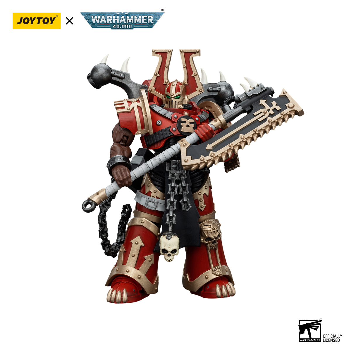 JOYTOY Warhammer 40K World Eaters Khorne Berzerker with Eviscerator ...