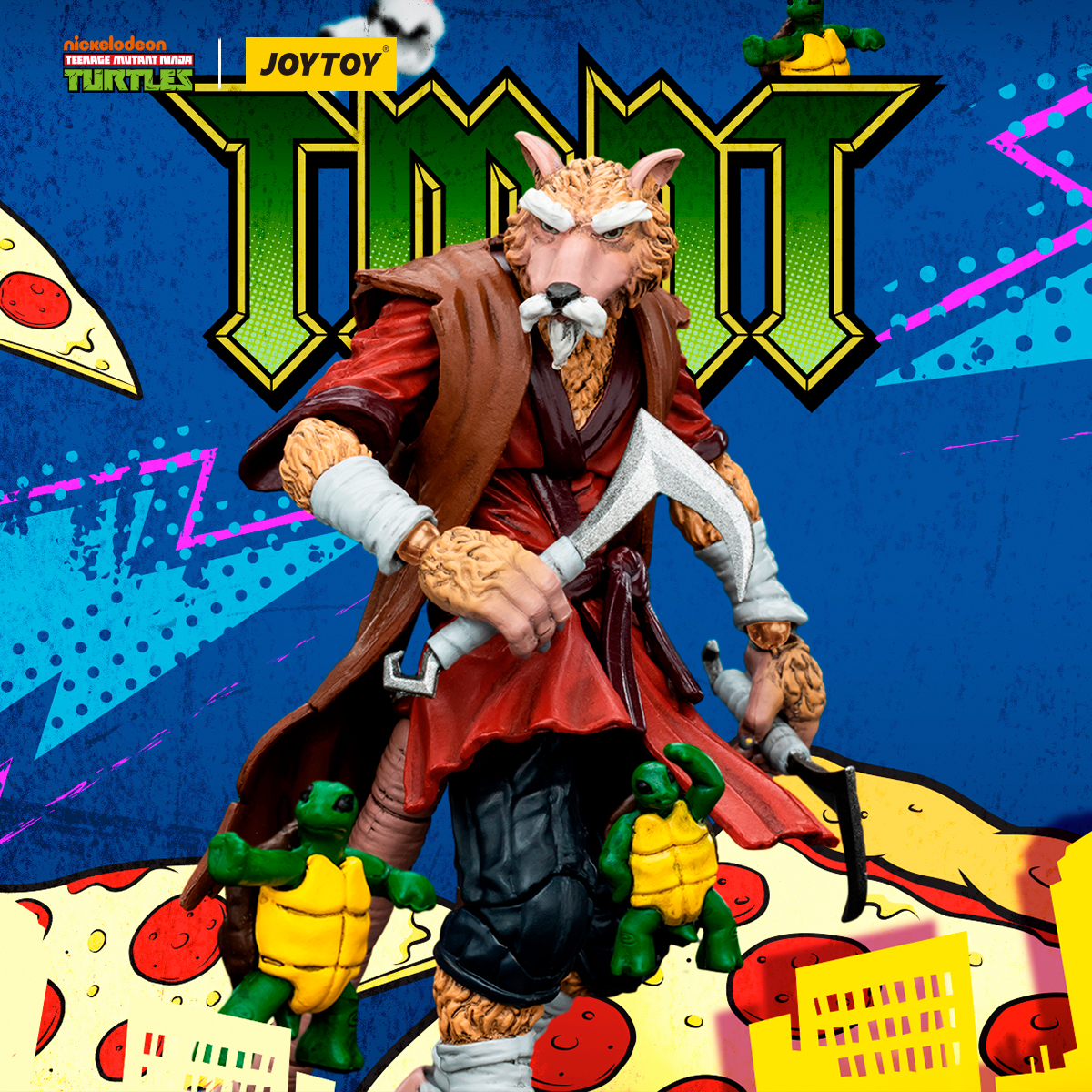 JOYTOY TMNT Splinter Action Figure