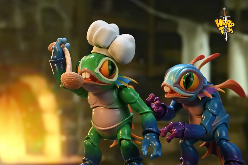 Metytoyz Herotoys Purple Fish Man Baby Monsters Warcraft action figure