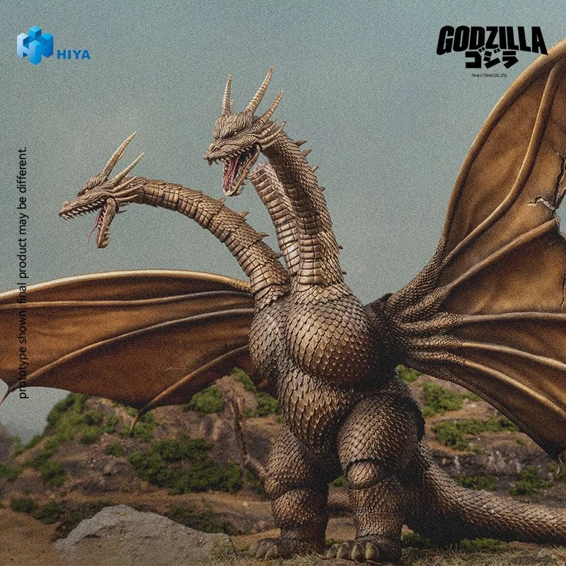 Godzilla King Ghidorah Toy & Battle-Damaged Kaiju Collectible