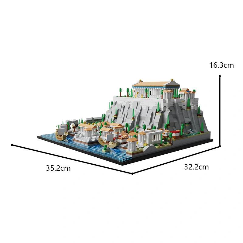 BuildMOC MOC-117805 Acropolis of Athens Custom LEGO Model