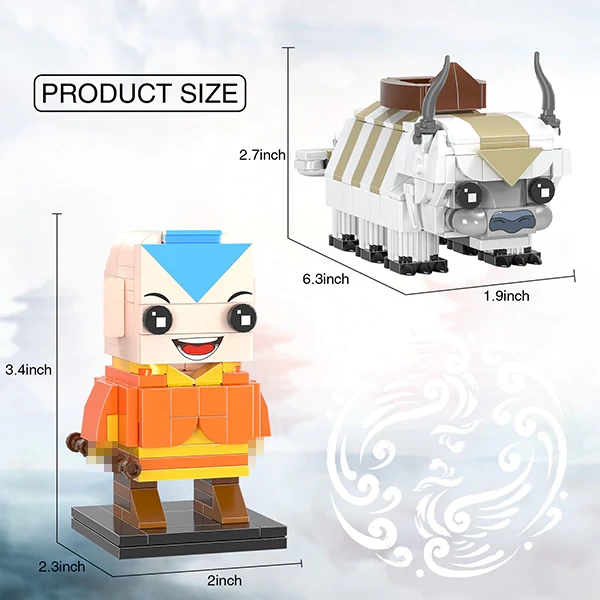 MOC F-C9833 Avatar The Last Airbender MOMO Custom LEGO Model