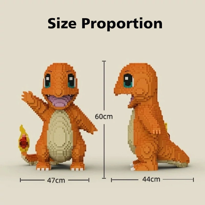 Life Size Charmander LEGO Build Pokémon Pocket