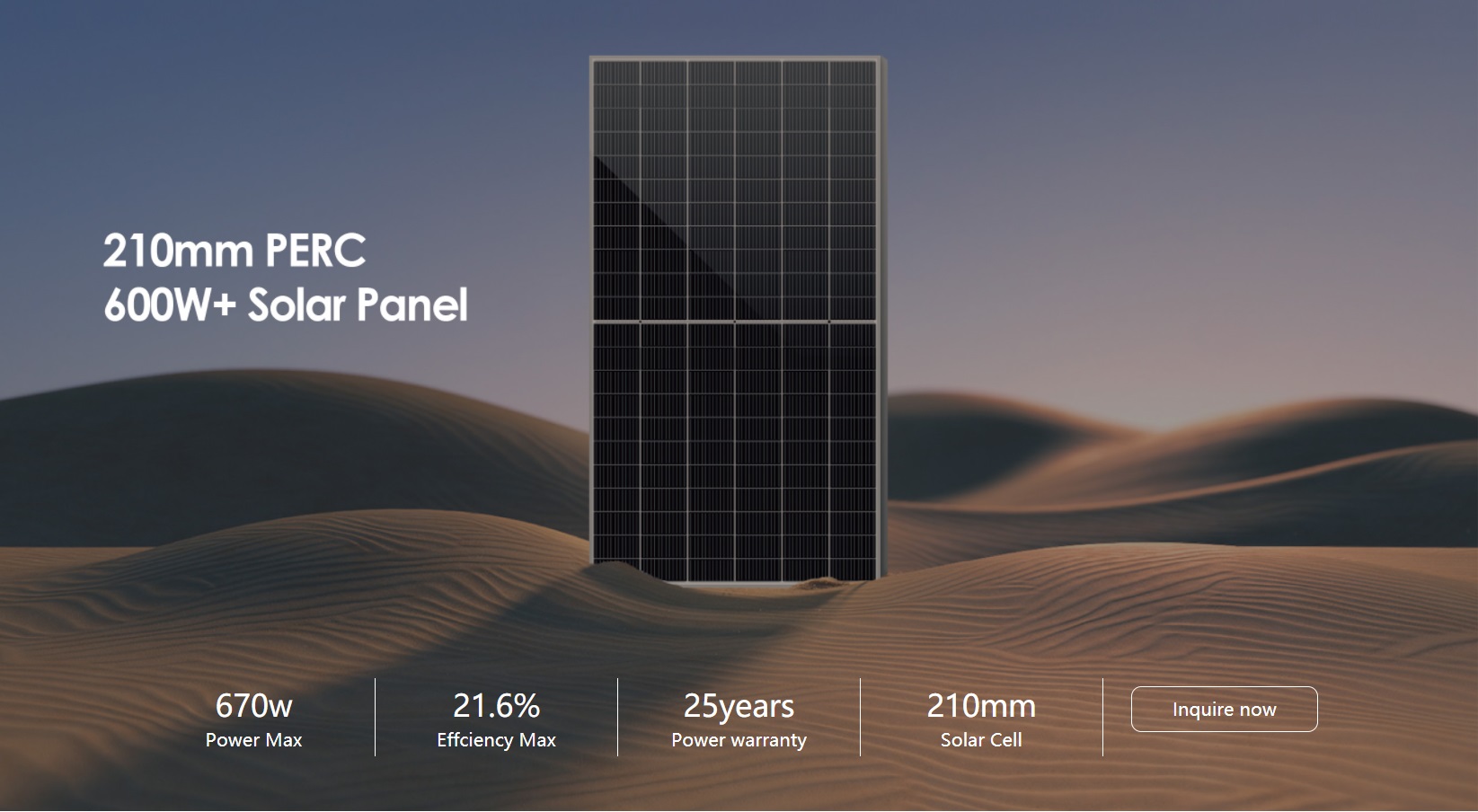 G12-210mm Series Solar Panels