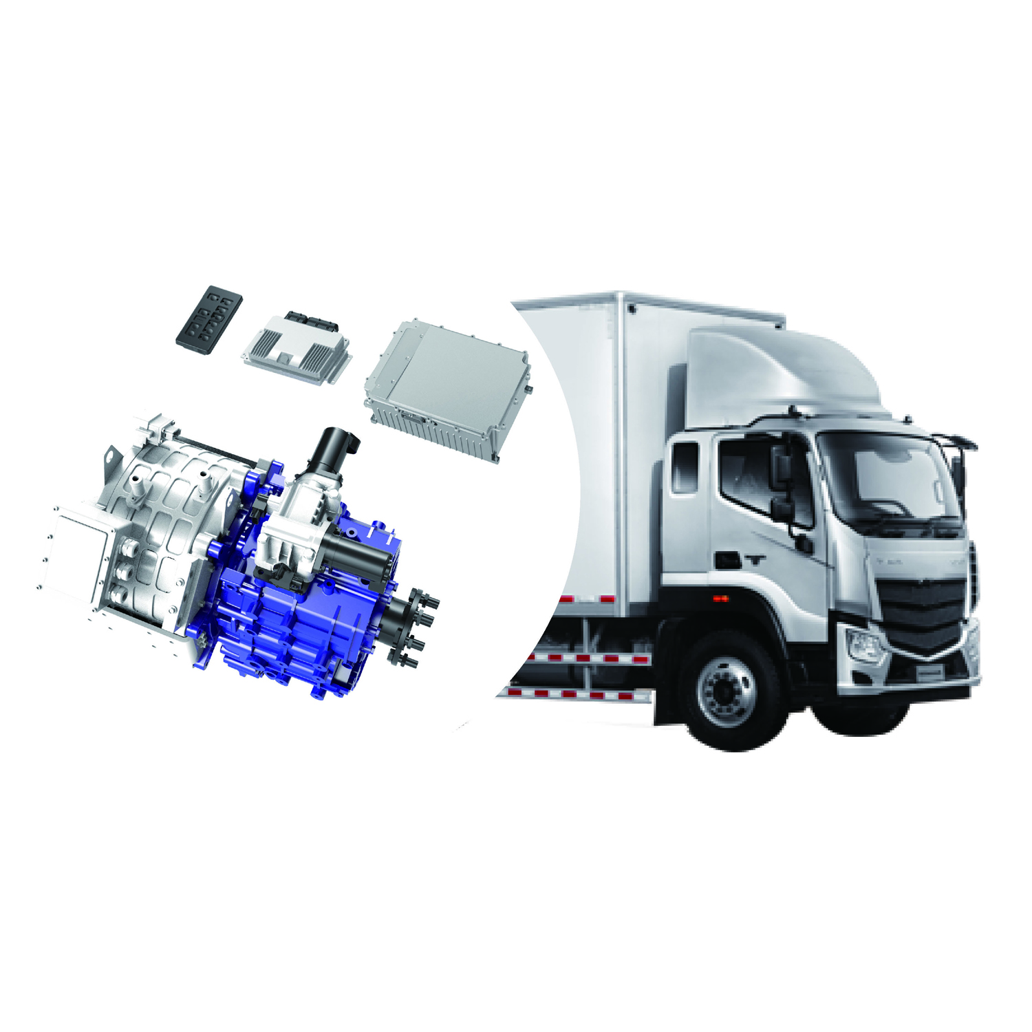 115kW-150kW 14-20 tons Pure Electric Drive System for Medium Trucks ...