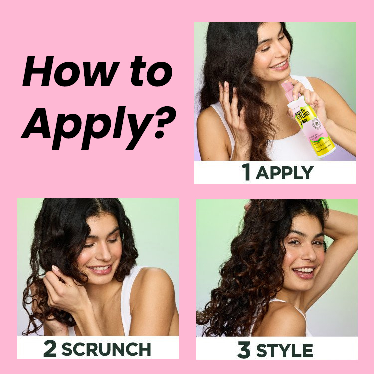 Multi-Styling Spray Shape Natural Curl Patterns Flexible Hold Floral ...