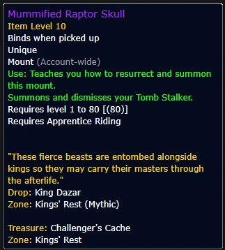 Mummified Raptor Skull