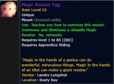 Magic Rooster Egg