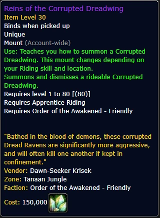Reins of the Corrupted Dreadwing