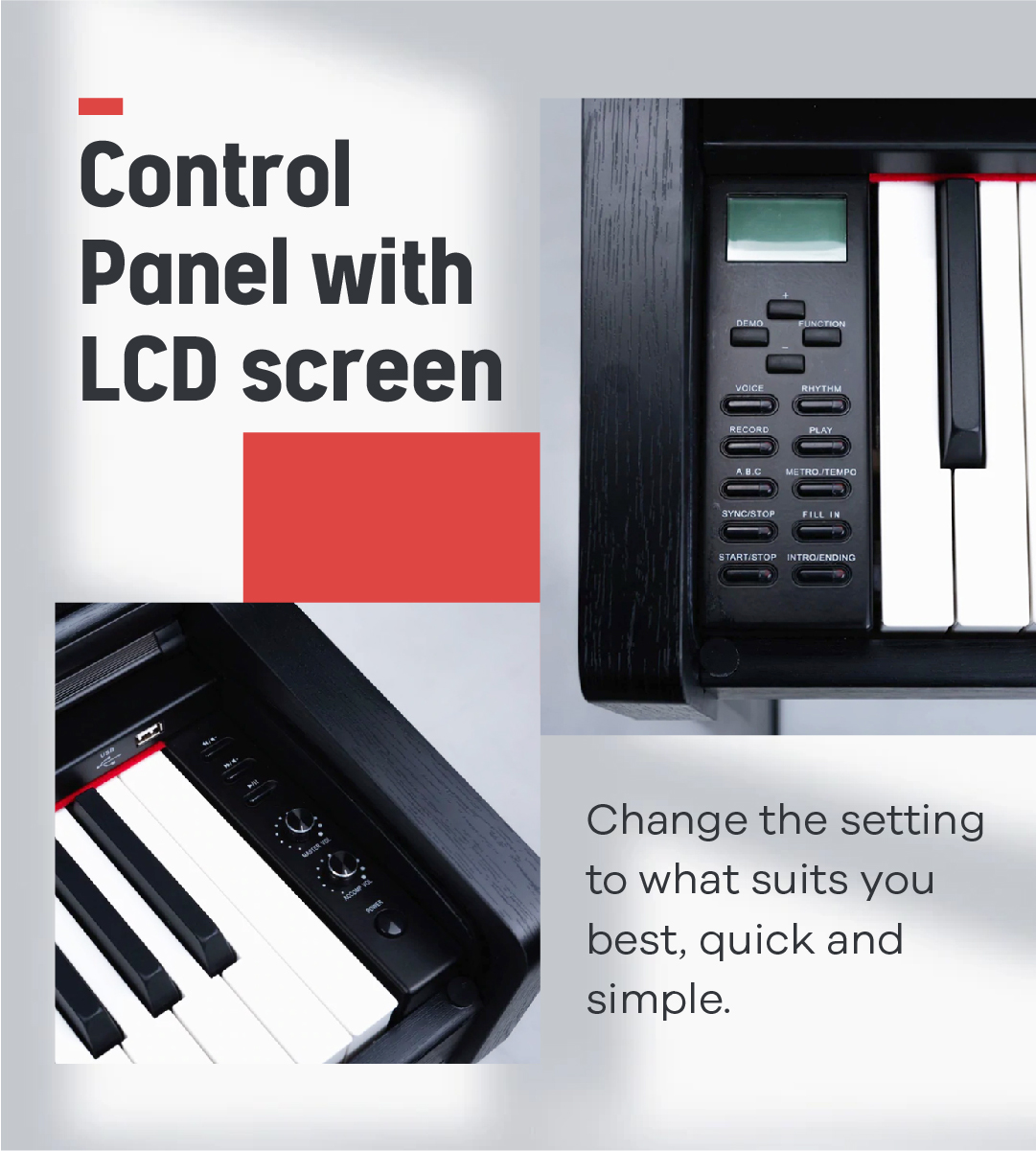 DK-110: Grand Digital Piano, 88 Keys, 357 Voices, 192 Polyphony ...
