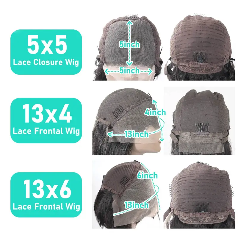 Loose Wave Virgin Human Hair Wig 4x4 5x5 HD Lace Closure Wig,Wigs