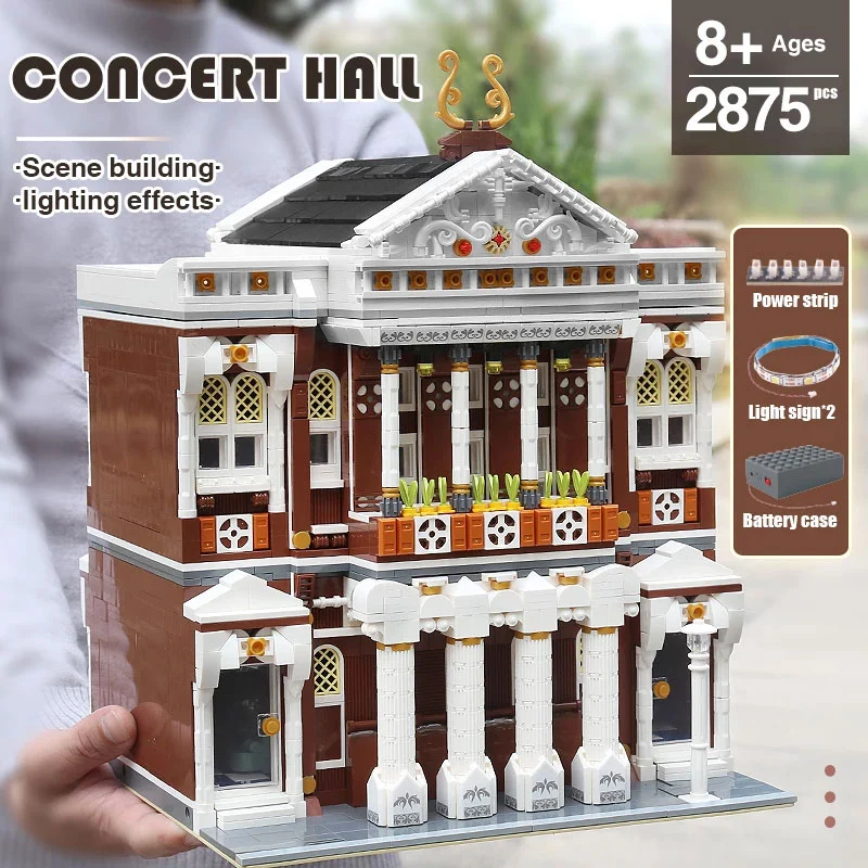 MOULD KING 16032 Novatown：Concert Hall Modular Buildings Creator Expert