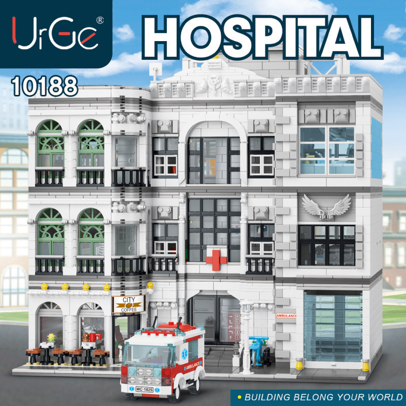 LEGO MOC Urge 10188 Creator Series Hospital Building Blocks Toys Sets ...