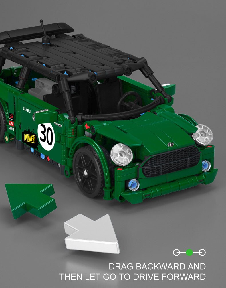 SY8316 MOC Technic Pull back car Model 746pcs bricks toys building ...