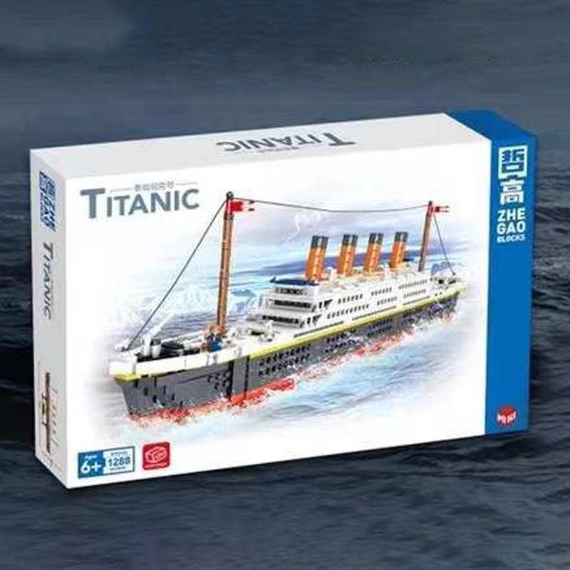 【Mini Micro Bricks】ZHEGAO QL01010 Mini Titanic RMS Cruise Boat Ship ...
