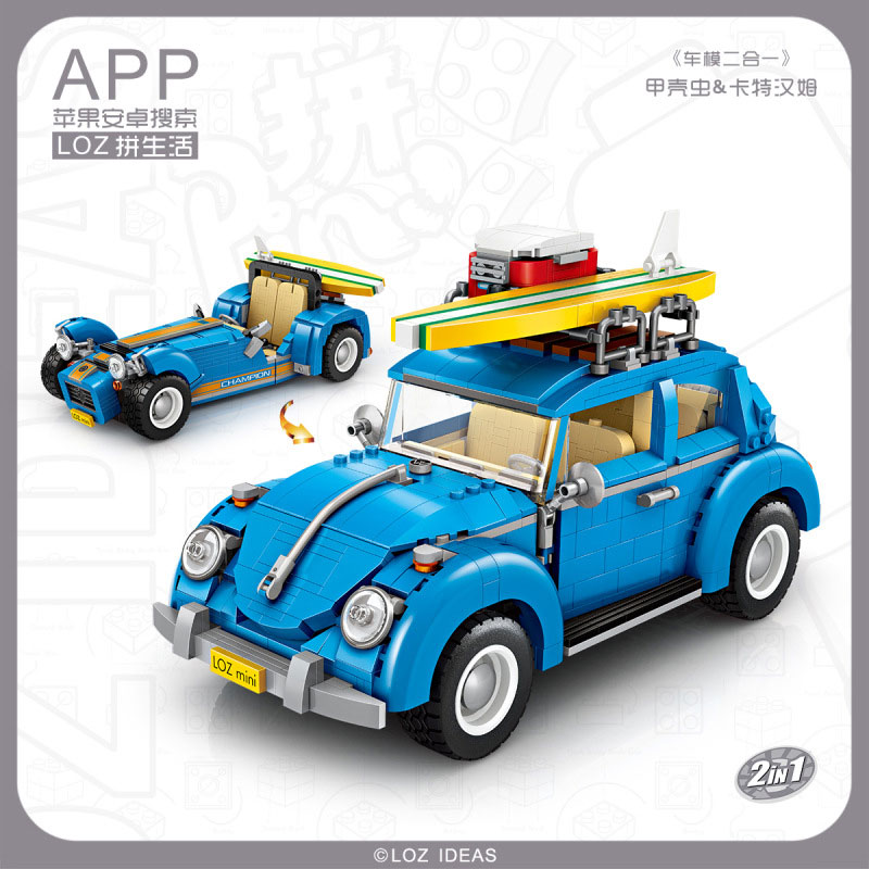 【Clearance Stock】LOZ 1114 Creator "Volkswagen" Beetle Diamond Building ...