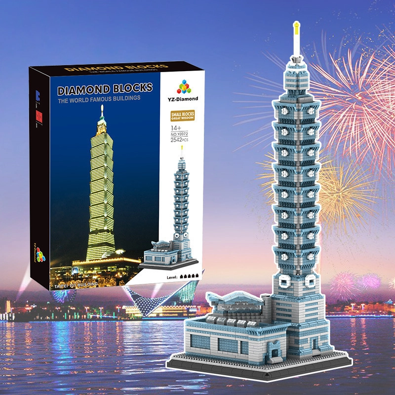 [Mini Micro Bricks] YZ-Diamond YZ072 Taipei 101 Modular Building