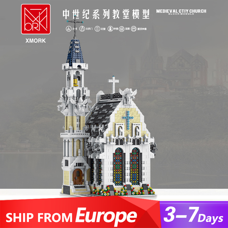 Custom 033006 Modular Buildings Creator Medieval City Church Building ...