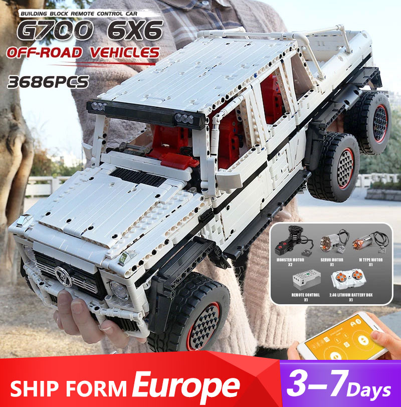 Mould King 13061 Technic "Mercedes-Benz" G63 6x6 Building Blocks 1:10 ...