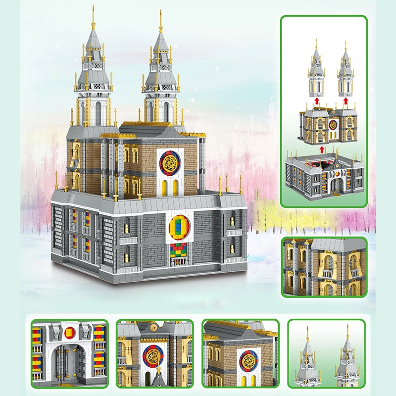 【Mini Micro Bricks】ZHEGAO QL00967 Mini Bricks New Holy Harmony Church ...