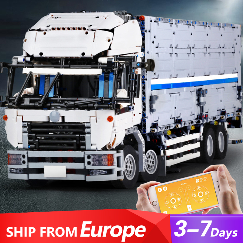 [With Motor]Mould King 13139 Wing Body Truck Technic Europe Warehouse ...
