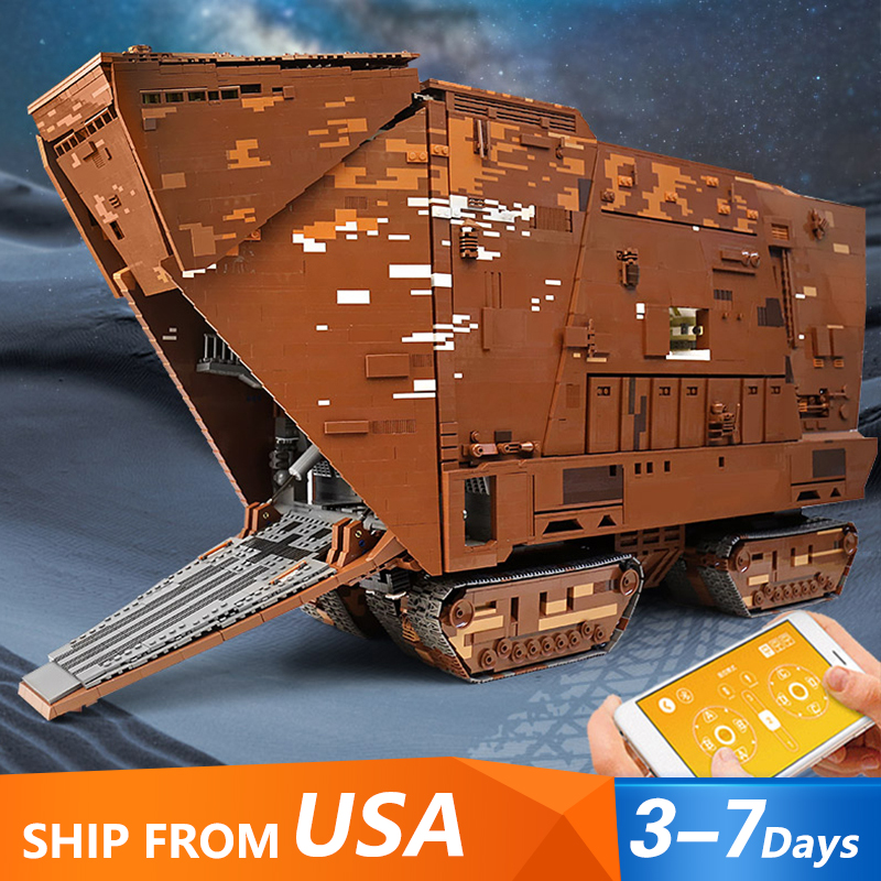 Mould King 21009 Star Wars Motor Cavegod UCS Sandcrawler Building ...