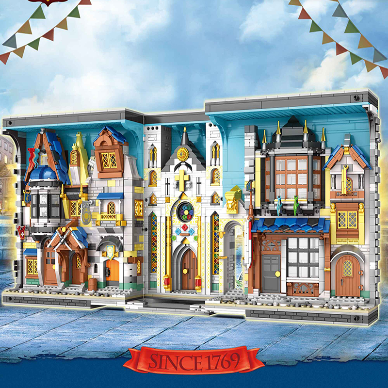 Reobrix 66026 Modular Buildings European Century bazaar Building Blocks 2922pcs Bricks Toys From ...