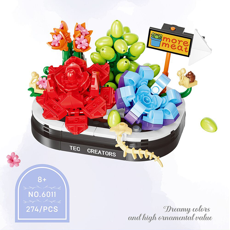 DK6011 Creator Forever Colorful Plant building blocks 274pcs Bricks ...