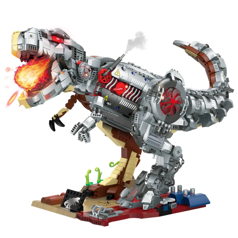 LiNoos(ZHEGAO) LN4100 Jurassic World Semi Mechanical Tyrannosaurus Rex ...