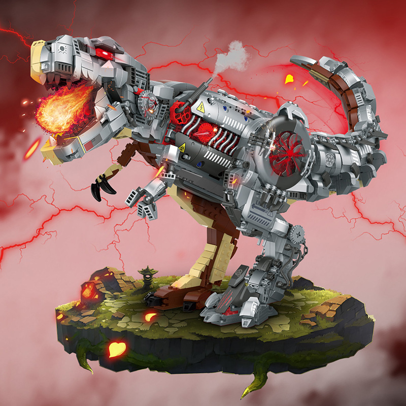 LiNoos(ZHEGAO) LN4100 Jurassic World Semi Mechanical Tyrannosaurus Rex ...