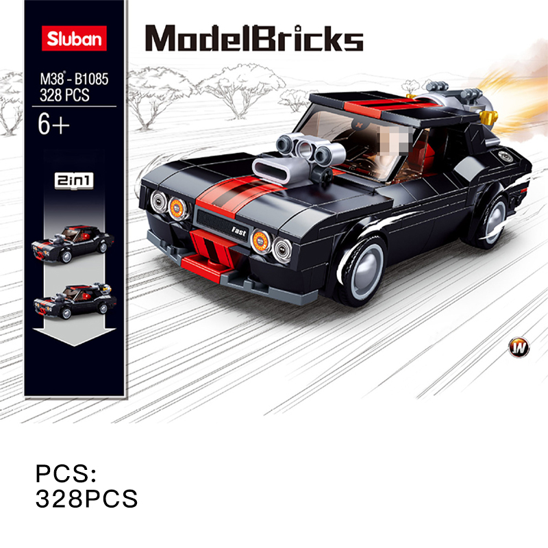 Sluban M38-B1085 Technic Racers Sports Car Building Blocks 328pcs ...