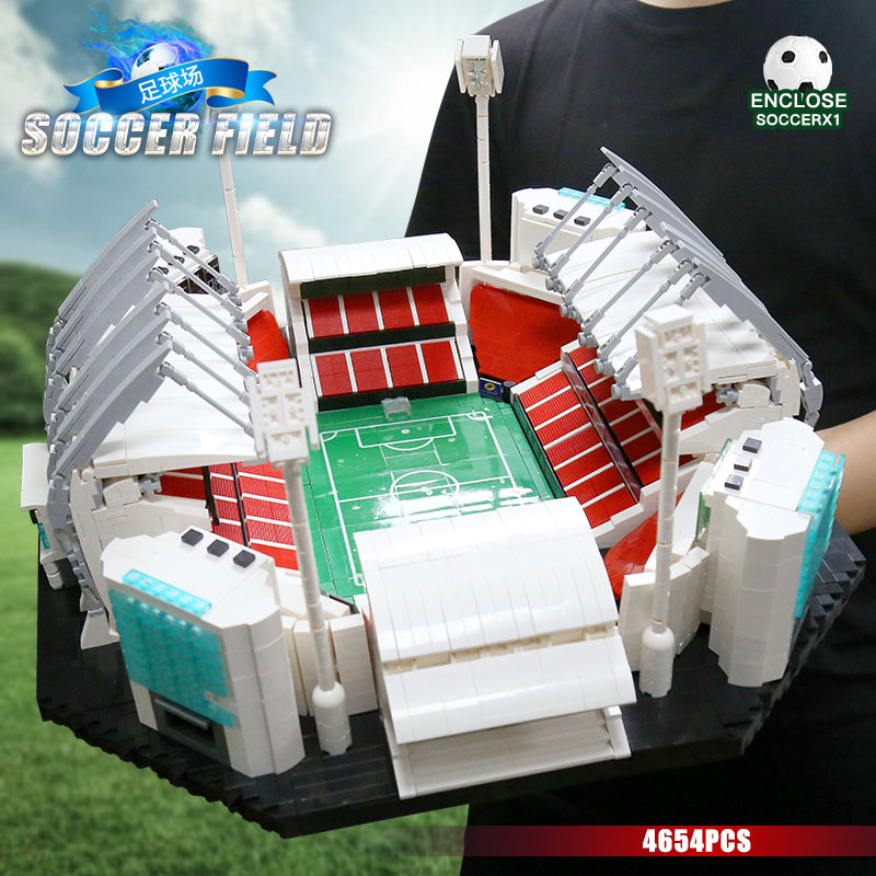 QIZHILE 90008 Creator Expert Buildings SOCCER FIELD Building Blocks ...