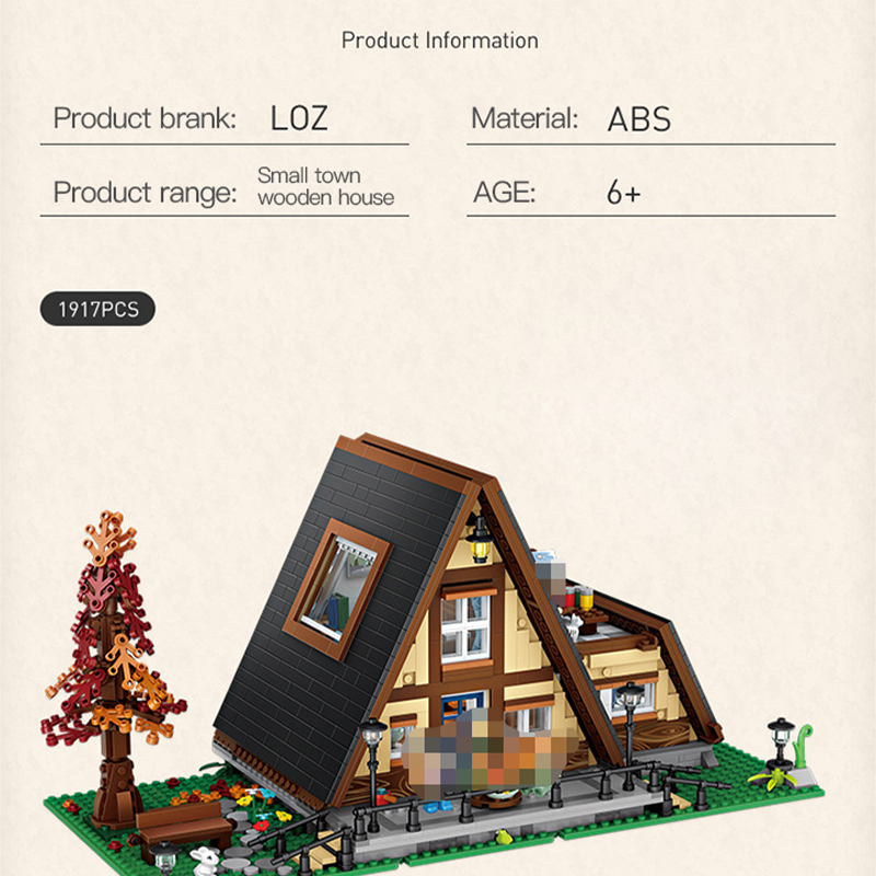 【Mini Micro Bricks】LOZ 1037 Tiny Cabin House Creator Expert