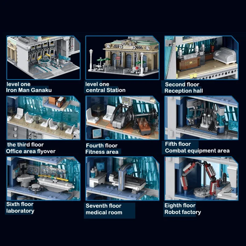 avengers tower building blocks