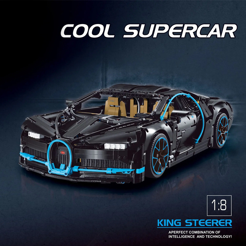 Custom KK6892 Technic Static Version Bugatti Chiron Sports Car Building ...