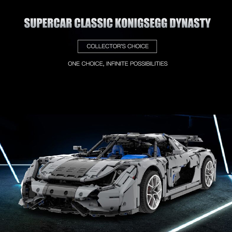 Ragare T010 Technic Koenigsegg Regera Sports Car-Grey Color Building ...